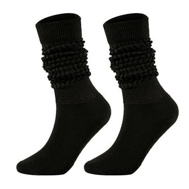 Lightweight Slouch Socks for Women Extra Thin Black Cotton Socks 3 ...