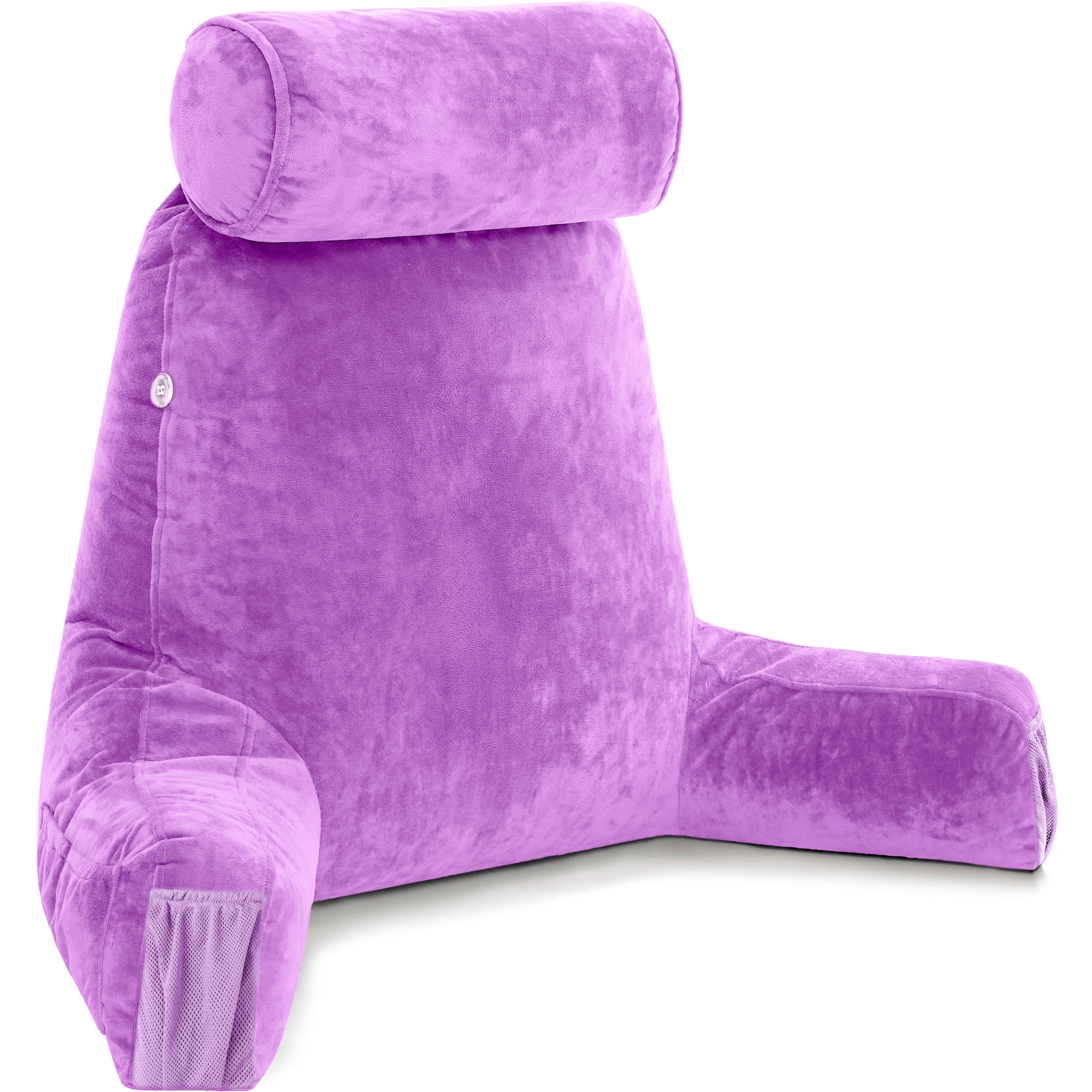 Medium Husband Pillow Light Purple, Backrest for Kids, Teens, Petite ...