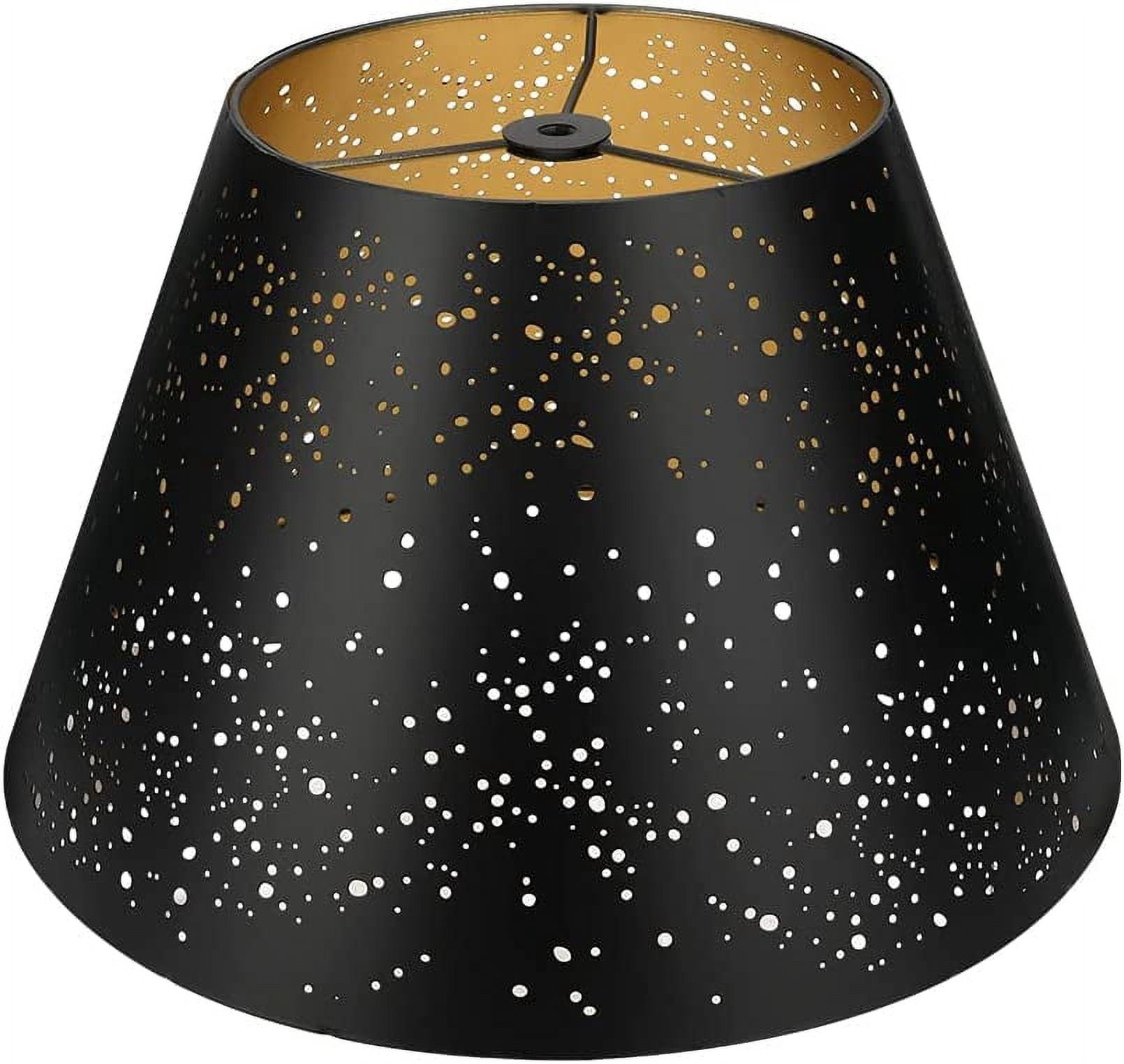 Medium Lamp Shade, Barrel Metal Etching Process Lampshade for Table ...