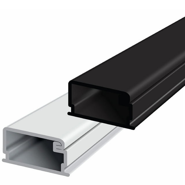 Medium Latching Surface Cable Raceways - Channel Size: 0.9"W x 0.4"H ...