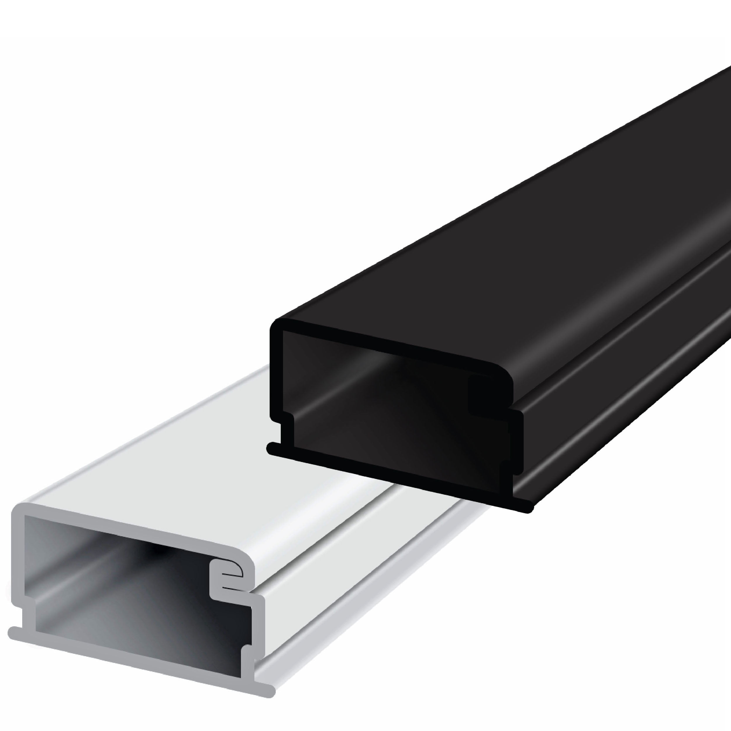 Medium Latching Surface Cable Raceways - Channel Size: 0.9"W x 0.4"H ...