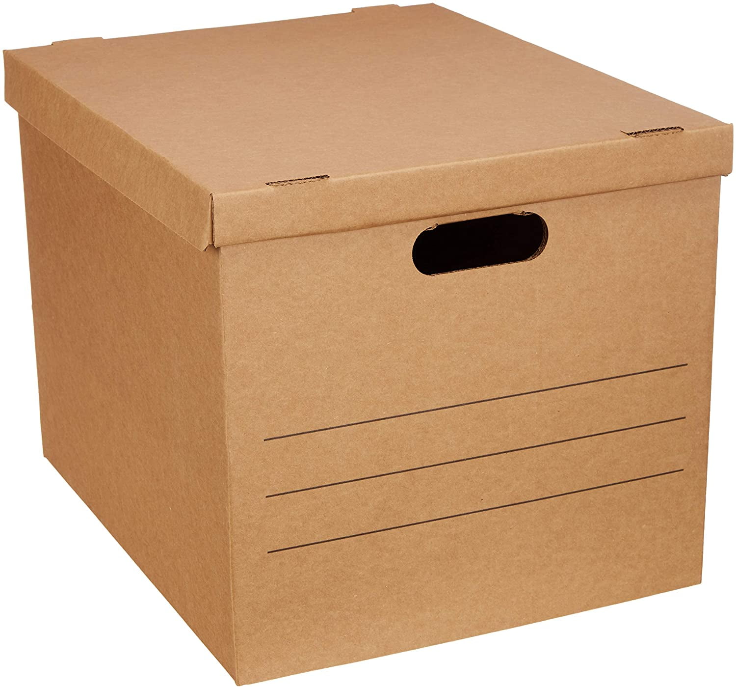 Medium Moving Boxs with Lid and Handles, 19 x 14.5 x 15.5, Inches 10 ...