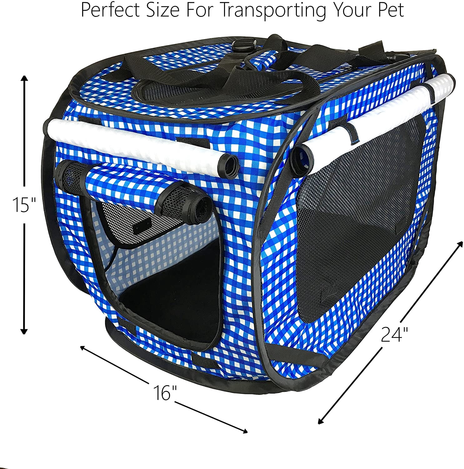 Medium Pet Carrier and Pop-up Litter Box Bundle - Walmart.com