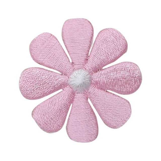 Medium - Pink Daisy - Flowers - Iron on Applique/Embroidered Patch ...