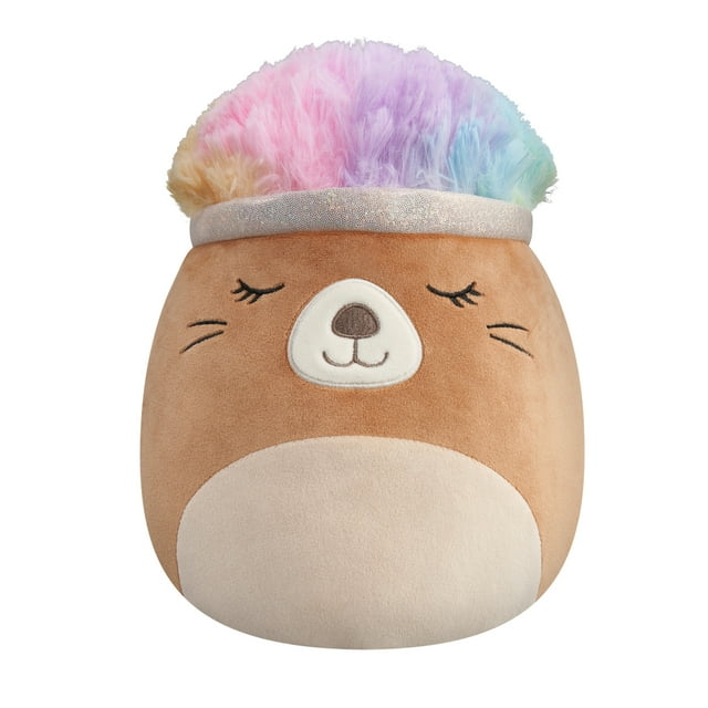 Medium Plush 10 inch Squishmallow Brown Beaver - Squish Doos (Walmart ...