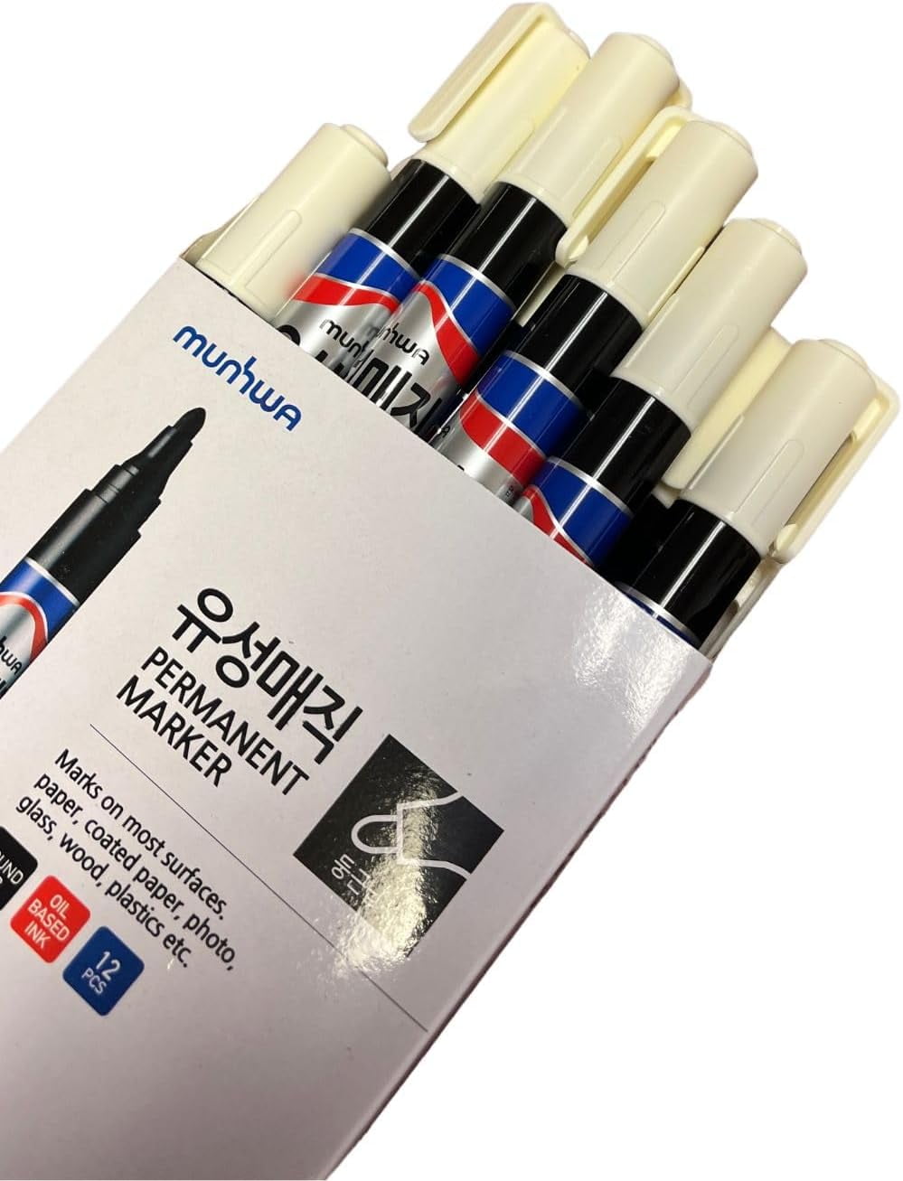 Medium Point Permanent Markers - 12-pack (Black) - Walmart.com
