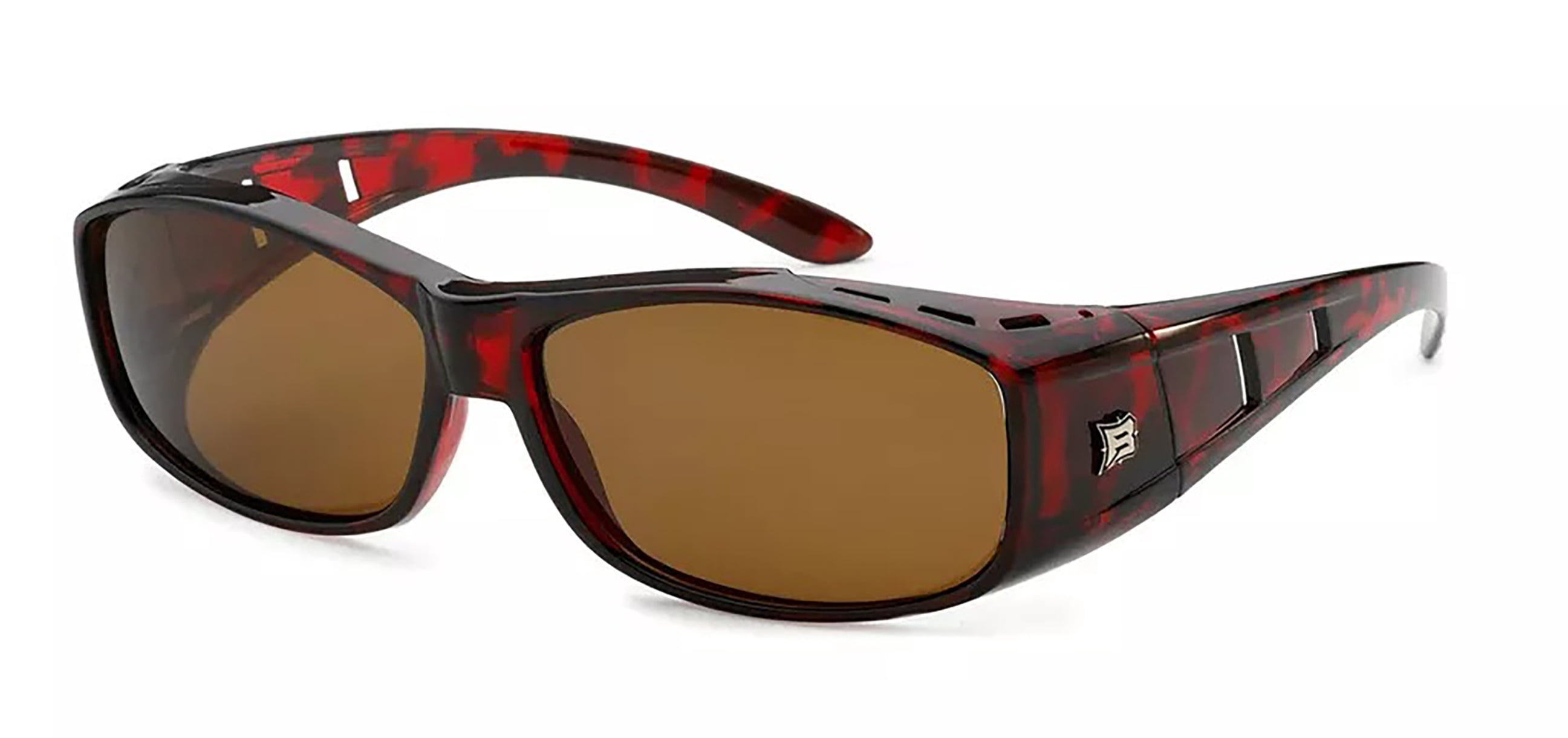 Medium Polarized Sunglasses FIT OVER Prescription RX Eye glasses for ...