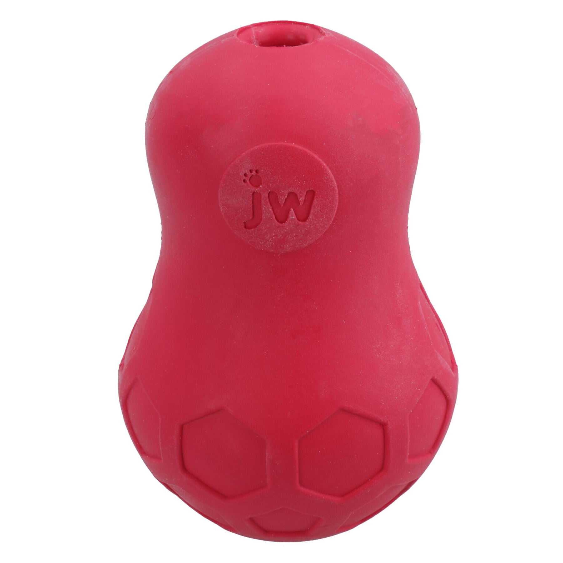 Medium Rubber Red Tumble Tease Dog Interactive Play Treat Fillable Toy ...