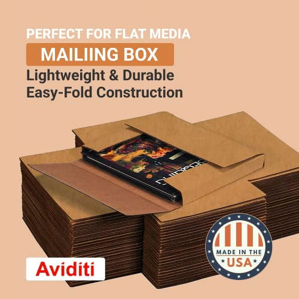 Medium Shipping Boxes 15"L x 11.125"W x 2"H, 50-Pack | Foldable ...