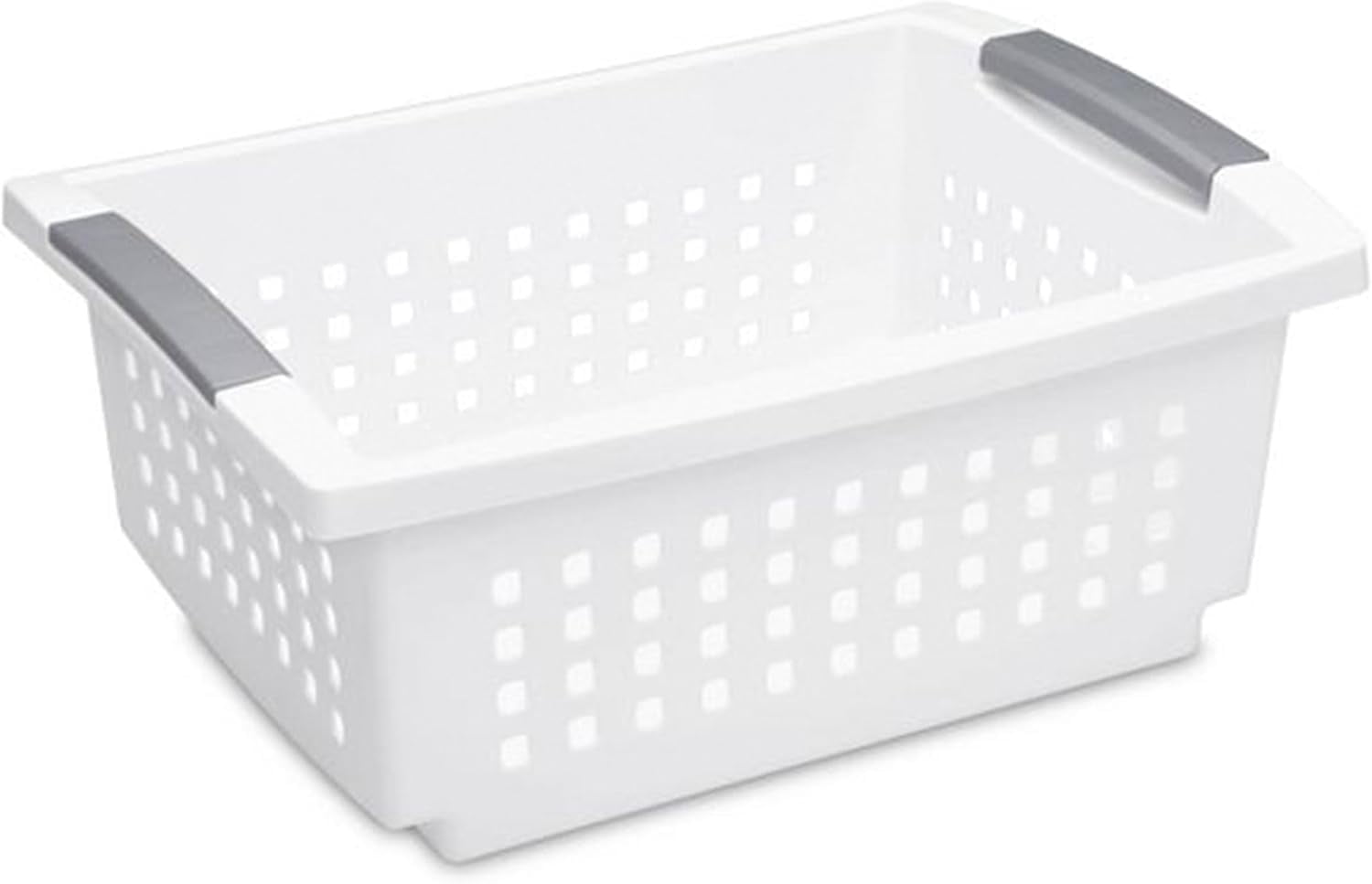 Medium Size Plastic Stackable Storage Organizer Basket Bin for Home ...