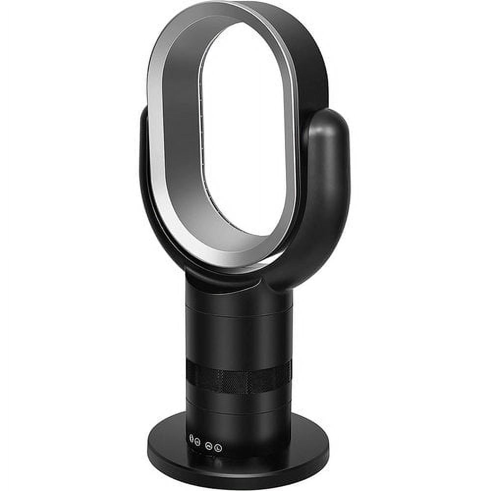 Medium Size Portable Bladeless Fan, Small Table Fan, 10 Speeds Settings ...