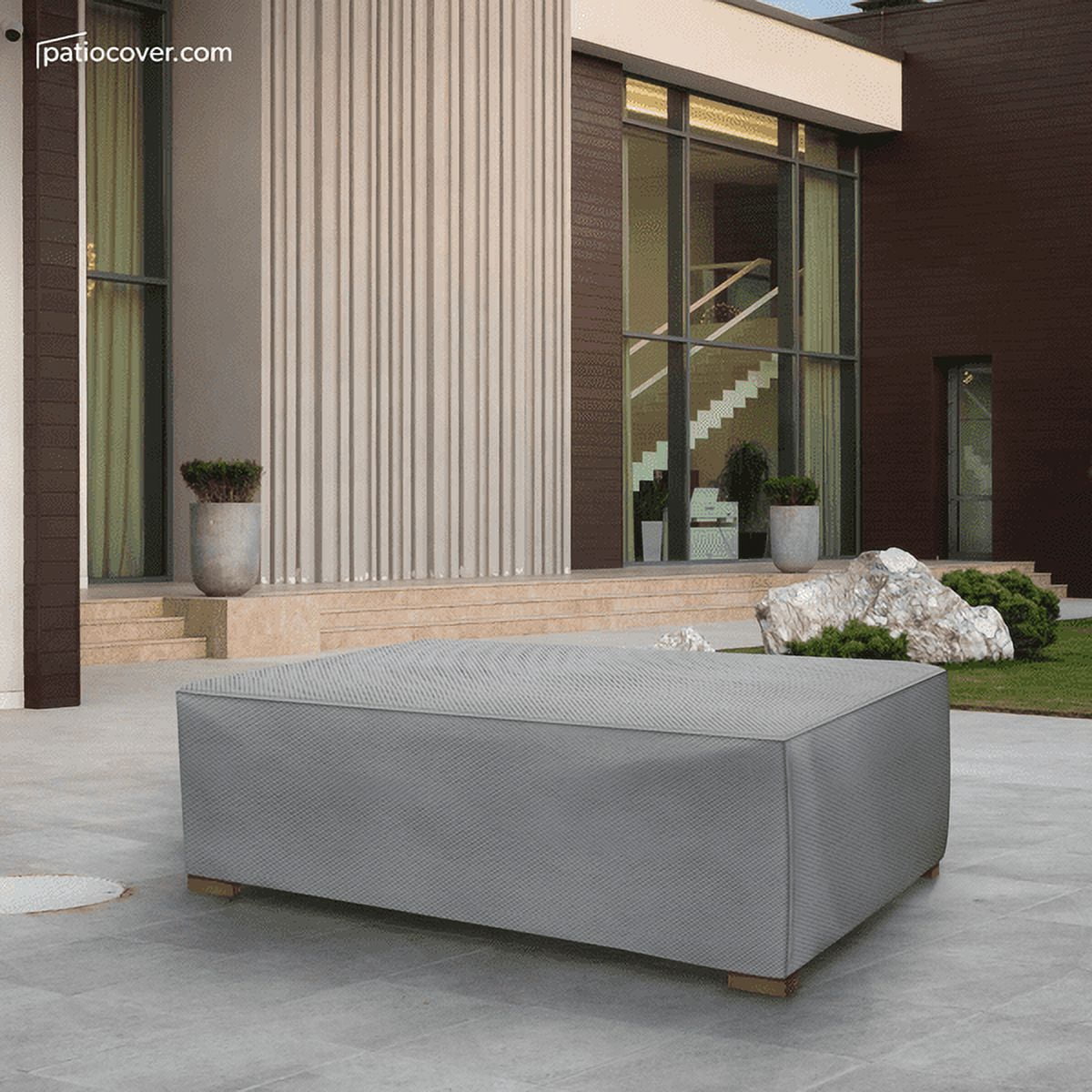 Medium Slim Outdoor Ottoman or Coffee Table Cover - Outdoor Square ...