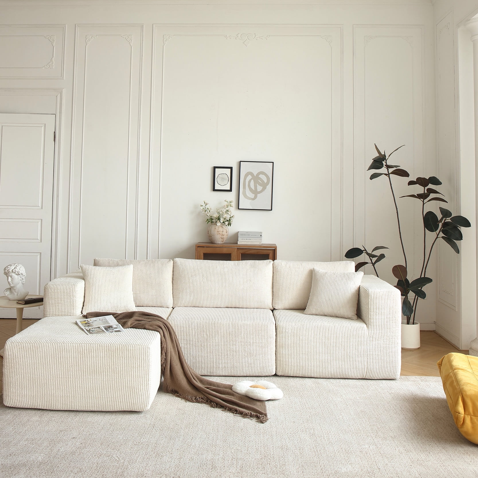 Medium-Soft 3-Seat Sofa with Spring Pack / Flexible for Different ...
