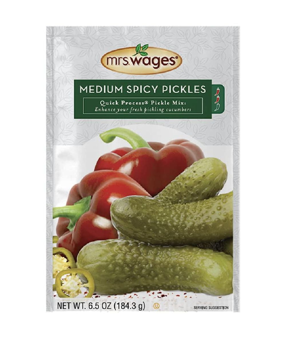 Medium Spicy Pickles Quick Process Mix 6.5 Ounce (VALUE PACK of 12 ...