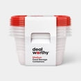 Medium Square Food Storage Containers - 42oz/4ct - Walmart.com