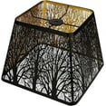 Medium Square Lamp Shades, Metal Lampshade with Pattern of Trees for ...