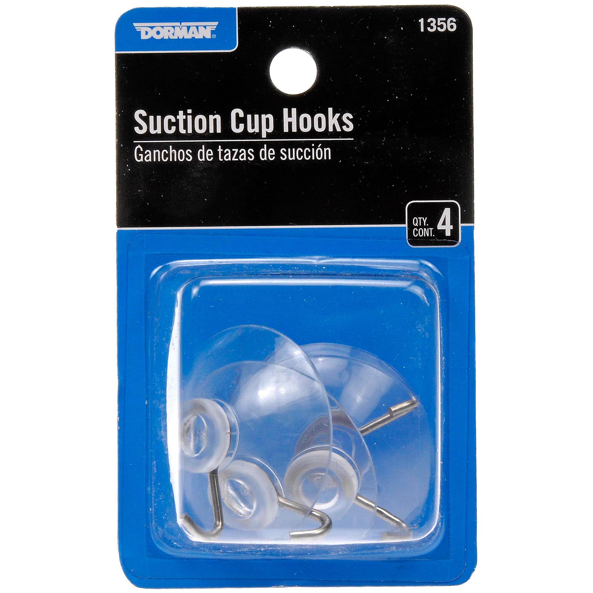 Medium Suction Hooks, 4-Pack - Walmart.com