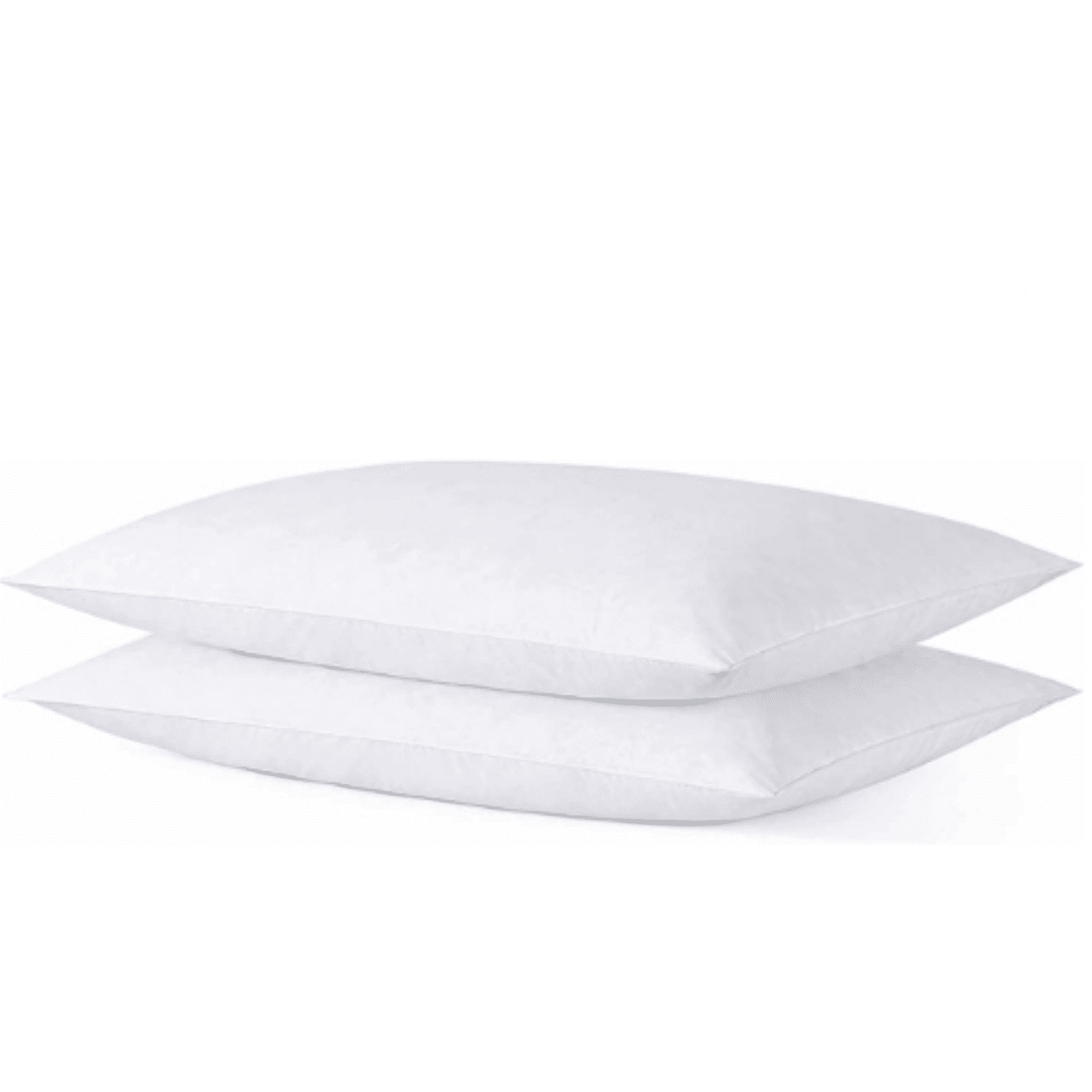 Medium Thin Flat Slim Ultra Soft Bed Pillows Queen Size Set of 2 Pack ...