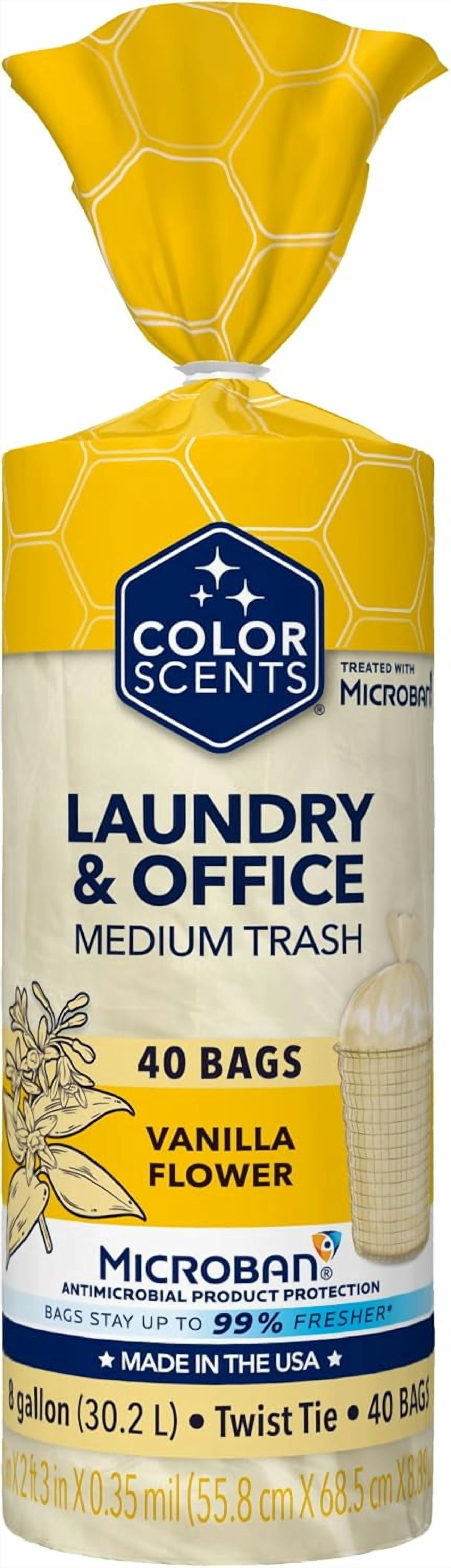 Medium Trash Bags - 8 Gallon, 40 Bags (1 Pack of 40 Bags) Twist Tie ...
