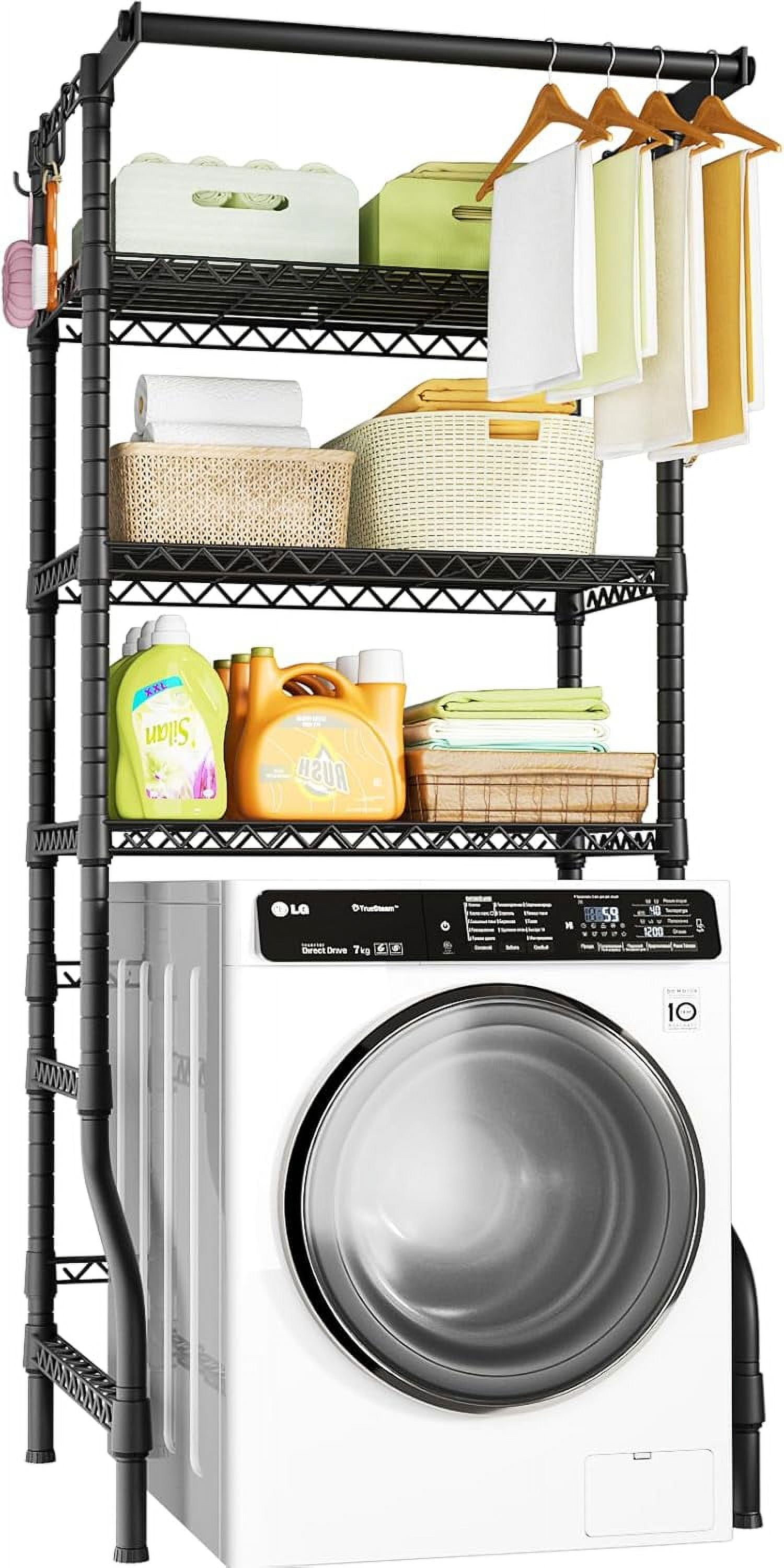 Medium Over Washer and Dryer Shelves, 3 Tiers Laundry Room Storage and ...