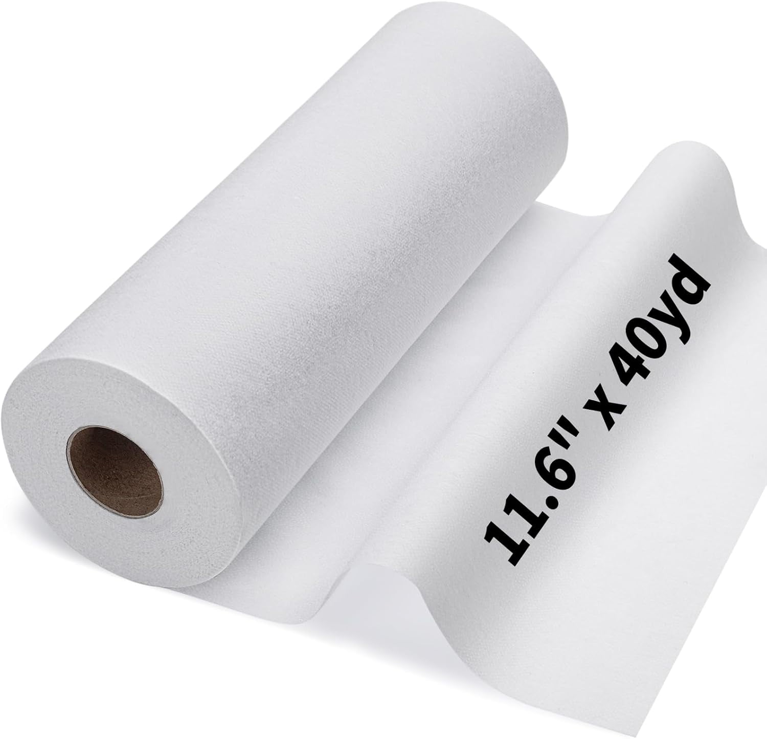 Medium Weight 11.6" x 40 yd White Fusible Interfacing for Sewing: Iron ...