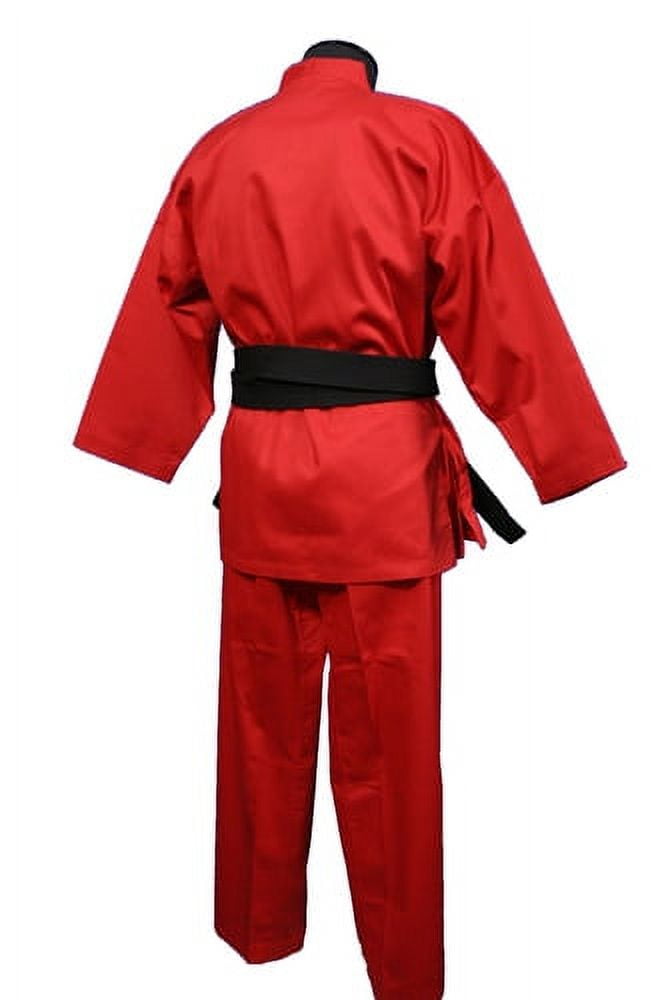 Medium Weight Color Karate Uniform, Red - Walmart.com