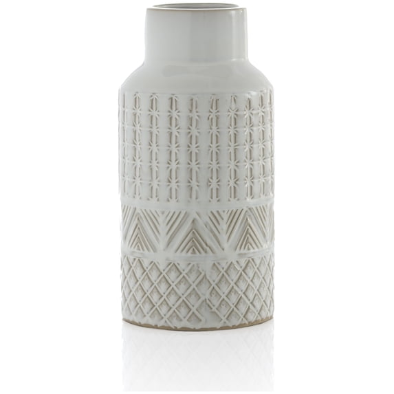 Medium White Austin Vase - Shiraleah - Walmart.com