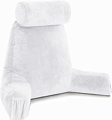 Medium White, Backrest for Kids, Teens, Petite Adults - Reading Pillows ...