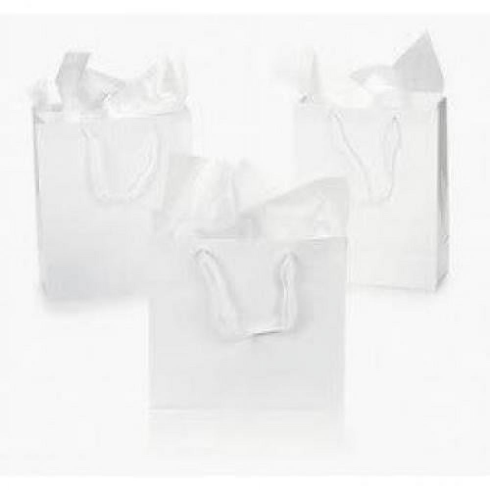Medium White Gift Bags - Party Supplies - 12 Pieces - Walmart.com