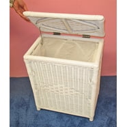 Safavieh Damari Nautical Wicker Storage Hamper with Lid - Walmart.com