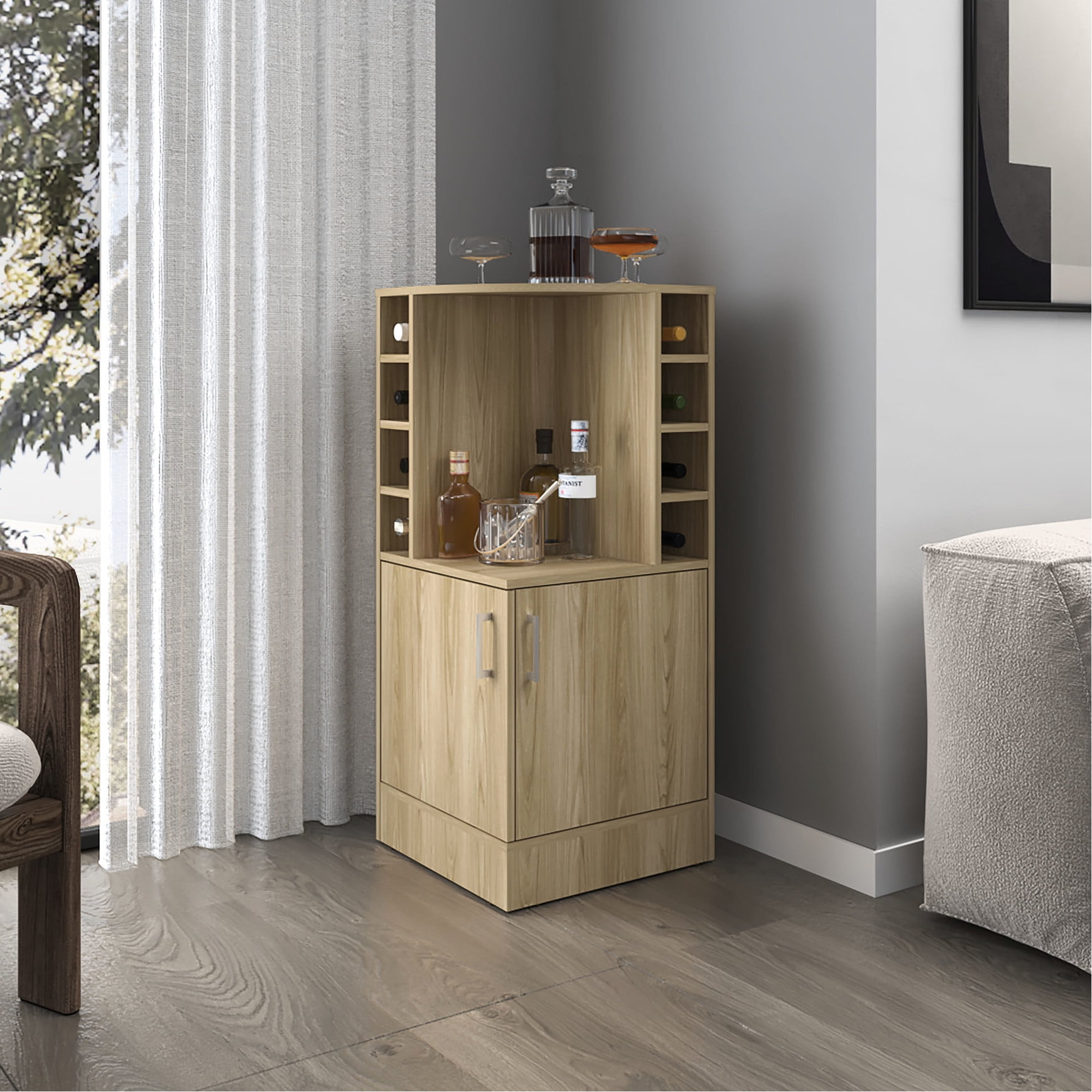 Medium Width Cabinet - Open Shelves for Display - Primary Living ...