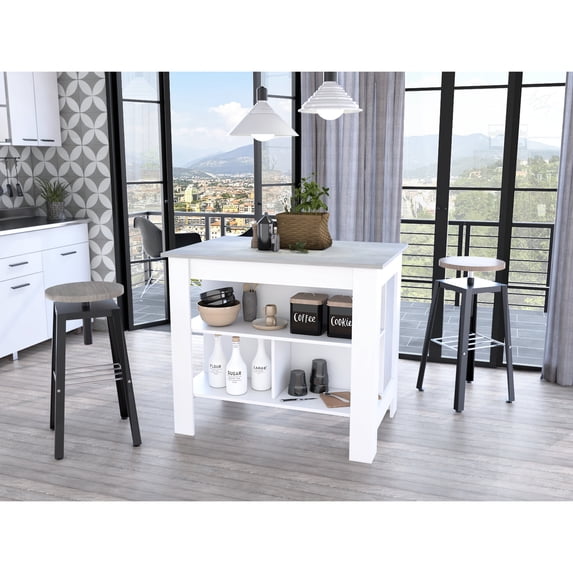 Medium-Width Kitchen Island+Spacious Top”-“Food Preparation/Kitchen ...