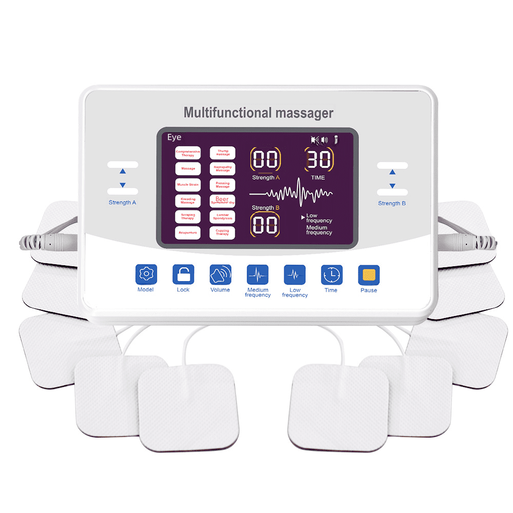 Medium and low frequency pulse massager muscle stimulation trainer ...