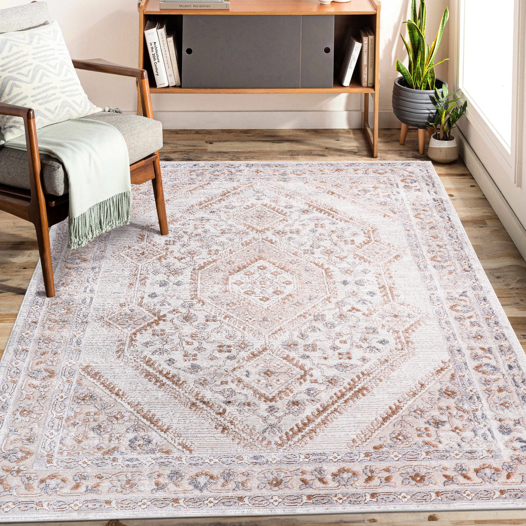 Medium pile height - Soft underfoot and furniture placement - Walmart.com