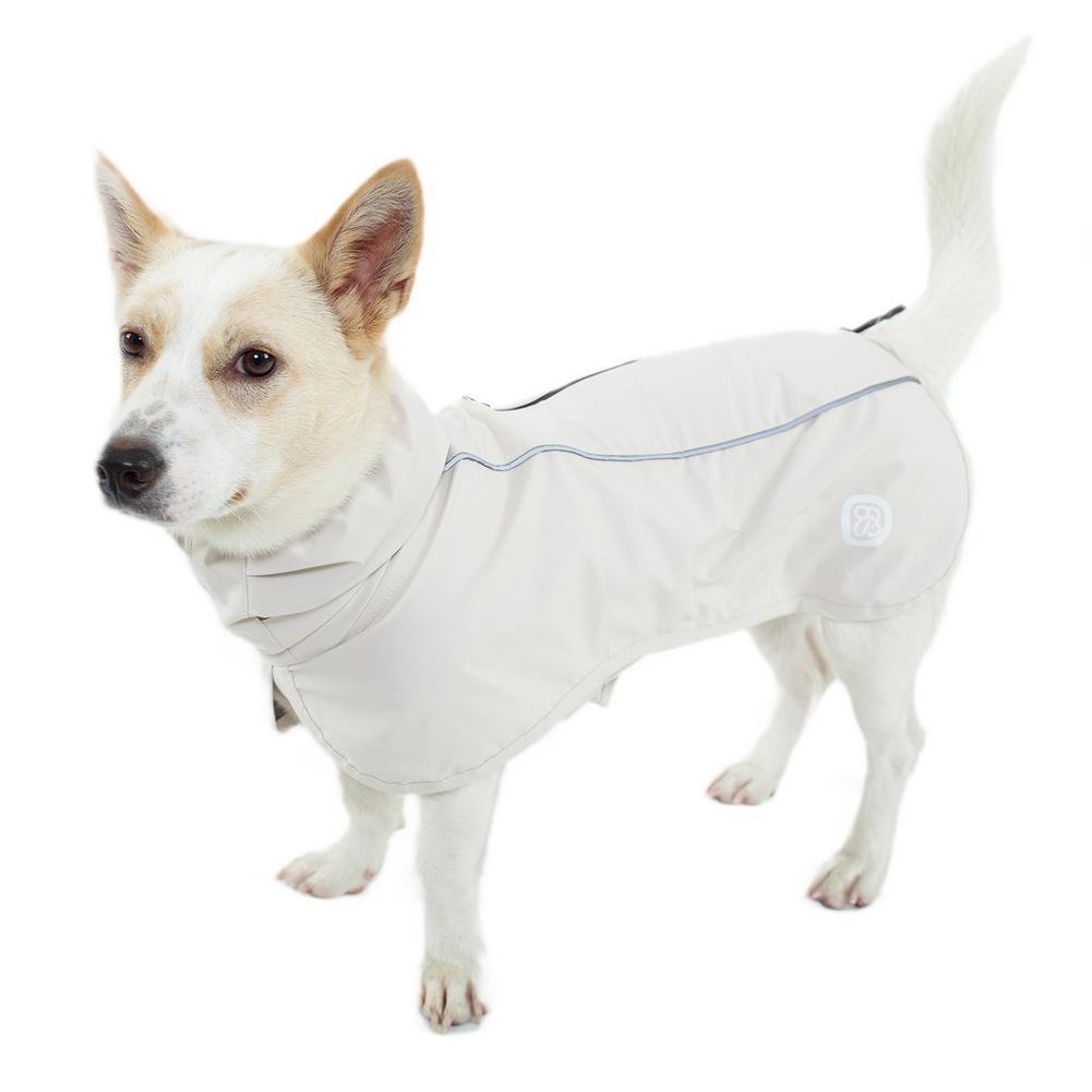 Medium-to-large Dog All-inclusive Raincoat with Hood and Wrap-around ...