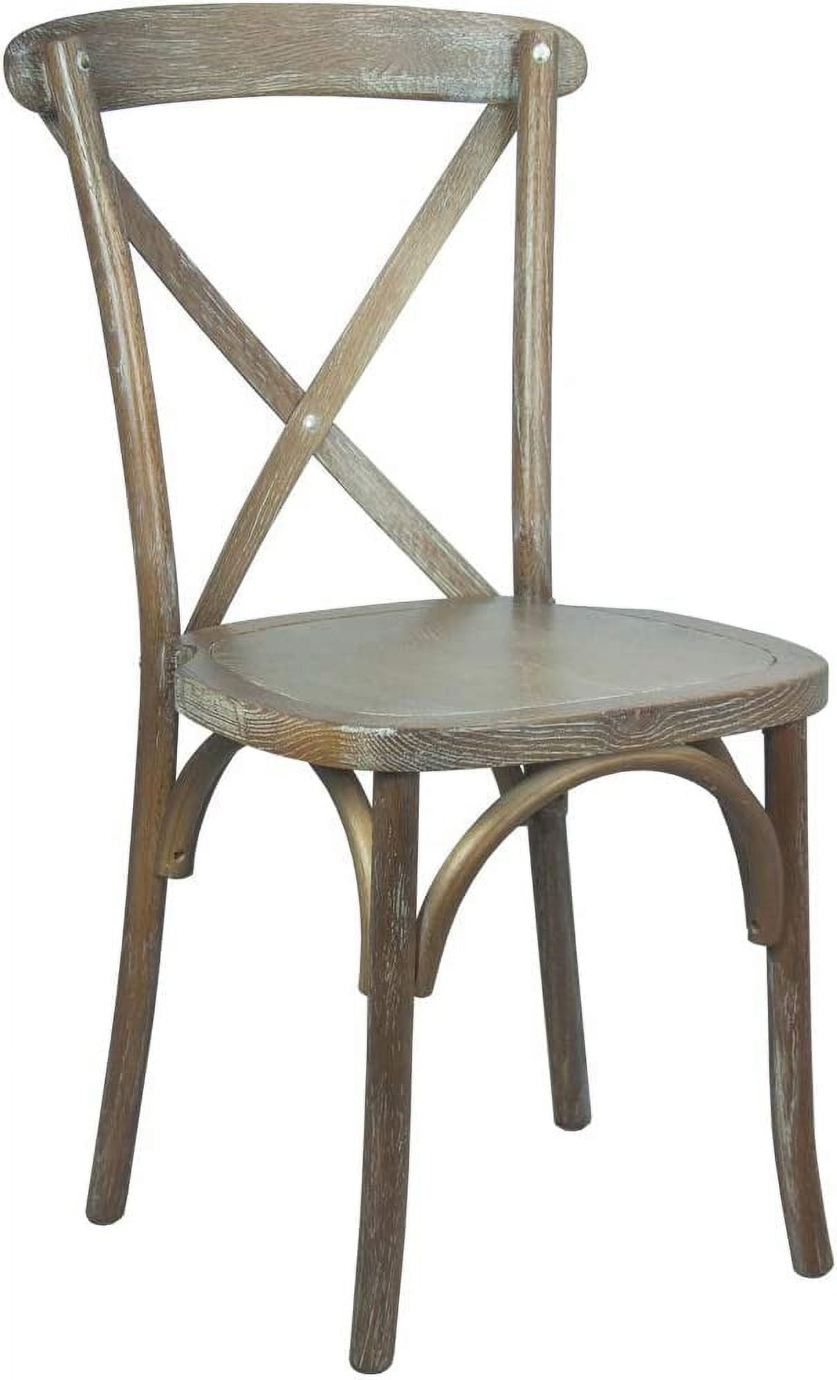 Medium with White Grain X-Back Chair - Walmart.com