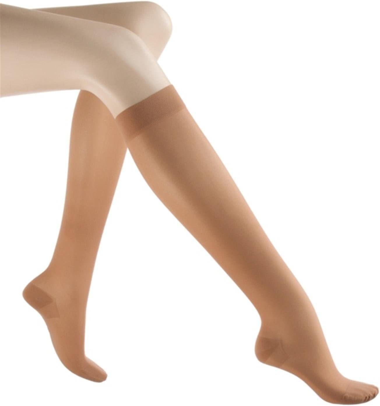 mediven sheer & soft for Women, 20-30 mmHg Calf High Closed Toe ...