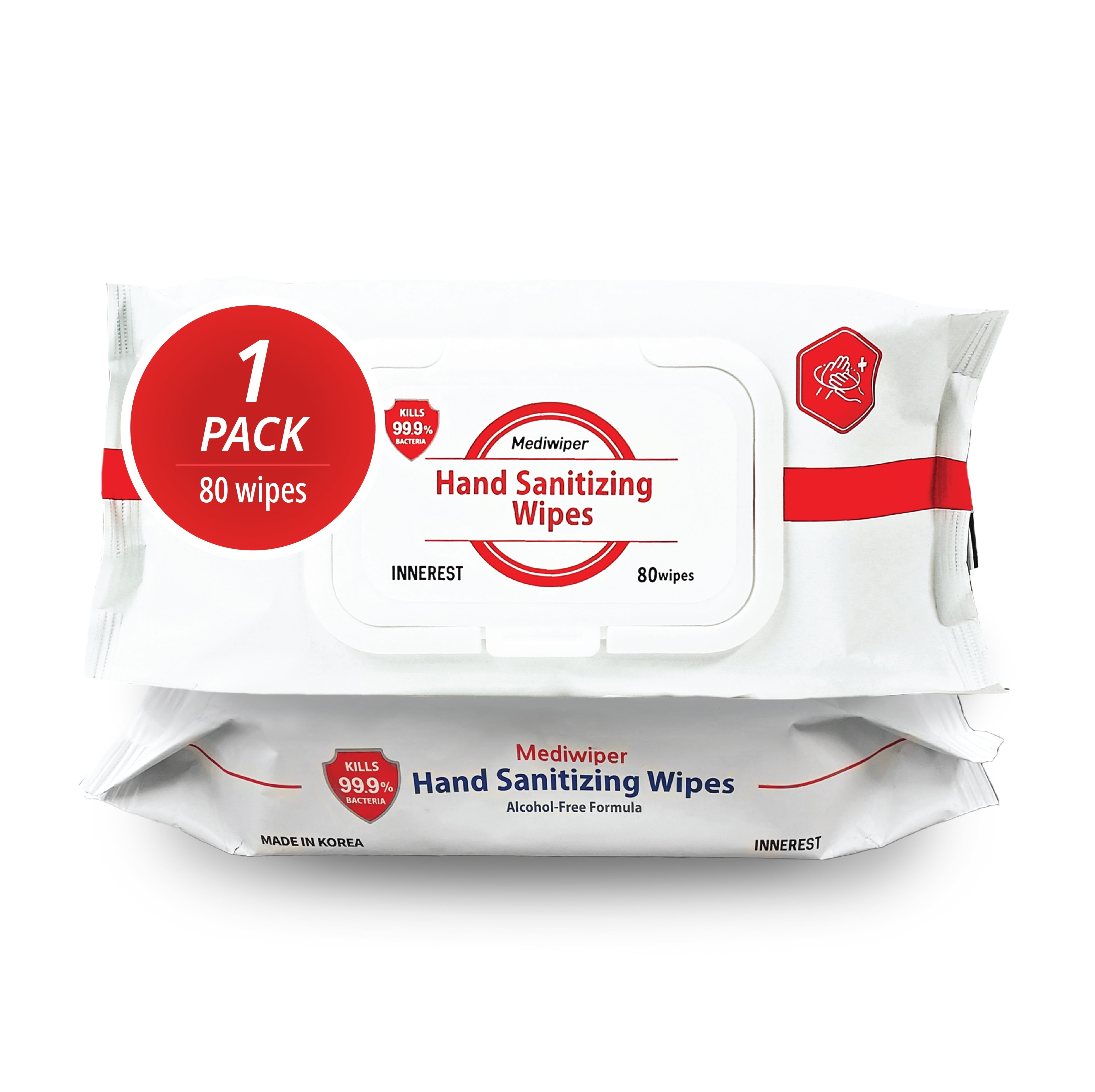 Mediwiper Wet Free Hand Wipes (80 Wipes) - Walmart.com