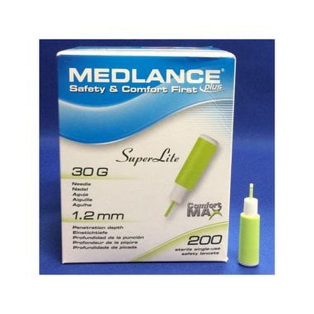 Medlance Plus Safety Lancet 30G (100 Count) HT7242 - Walmart Business ...