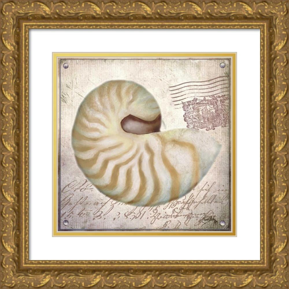 Medley, Elizabeth 15x15 Gold Ornate Wood Framed with Double Matting ...