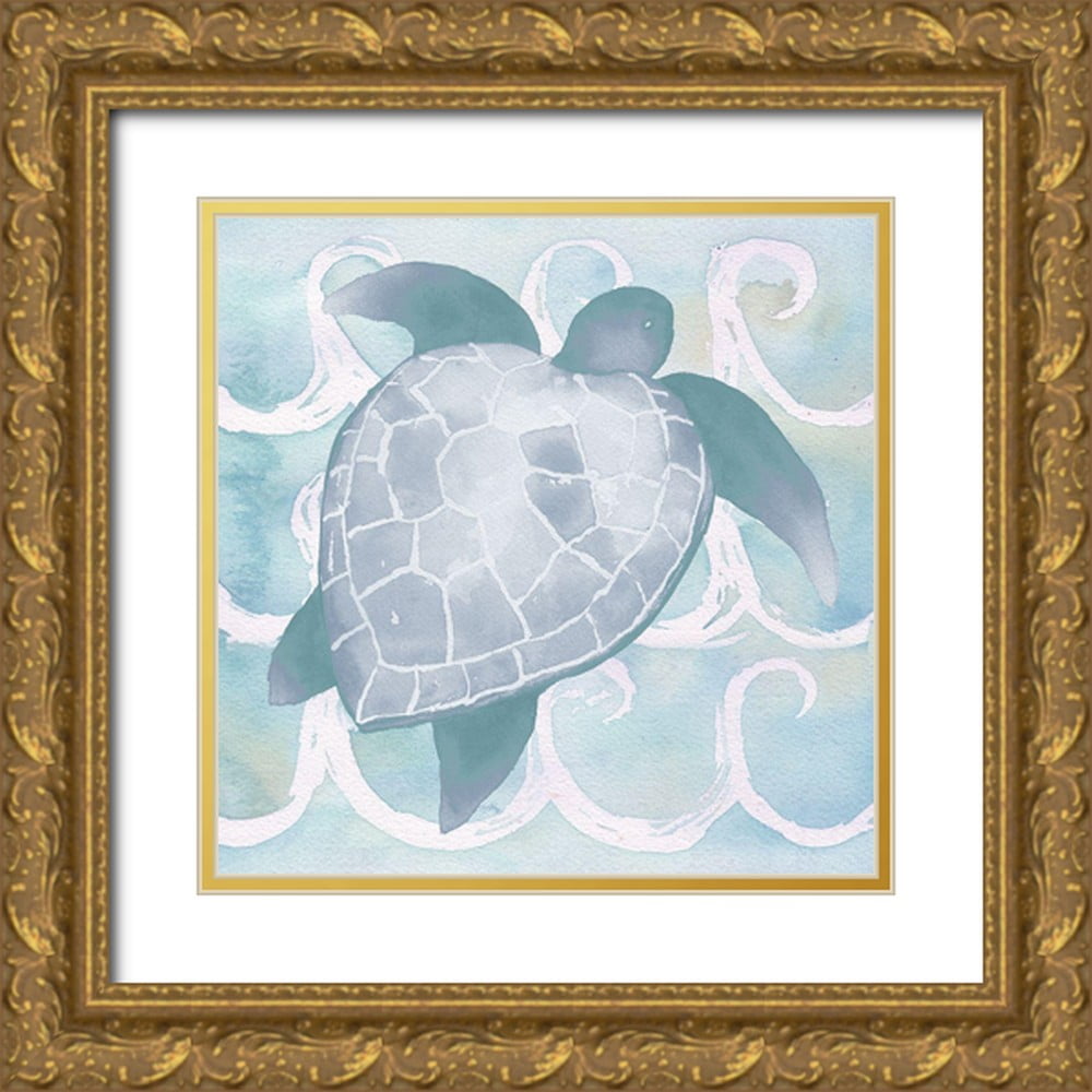Medley, Elizabeth 26x26 Gold Ornate Wood Framed with Double Matting ...
