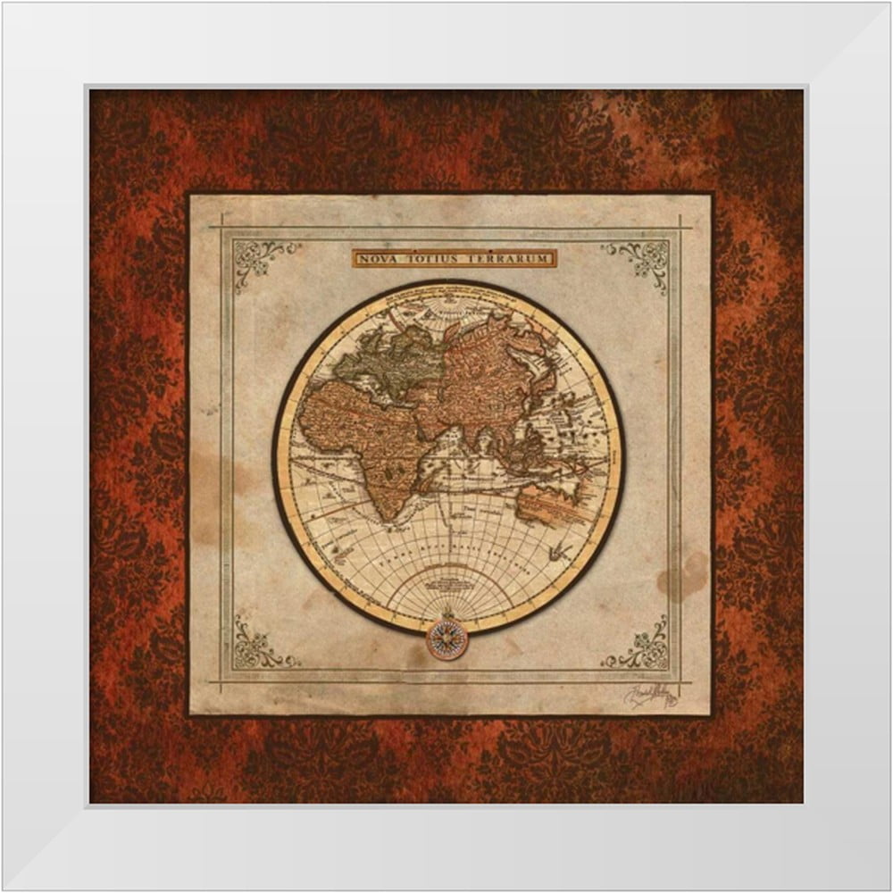 Medley, Elizabeth 26x26 White Modern Wood Framed Museum Art Print ...