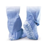 Medline Disposable Non-Skid Polypropylene XL Shoe Covers, Medical Foot ...