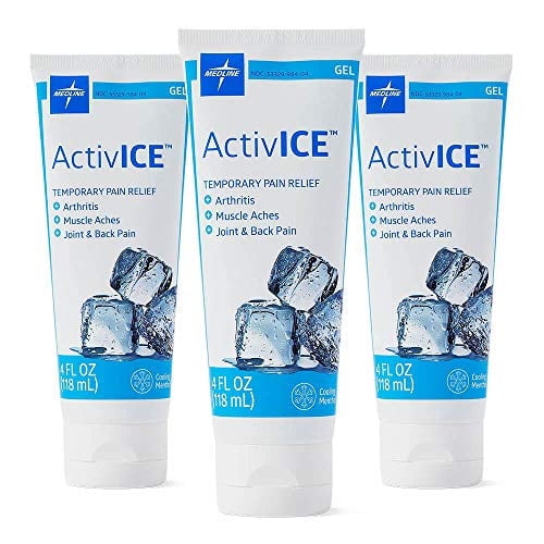 Medline ActivICE Topical Cooling Gel, Pain Relief for Arthrit's, Joint ...