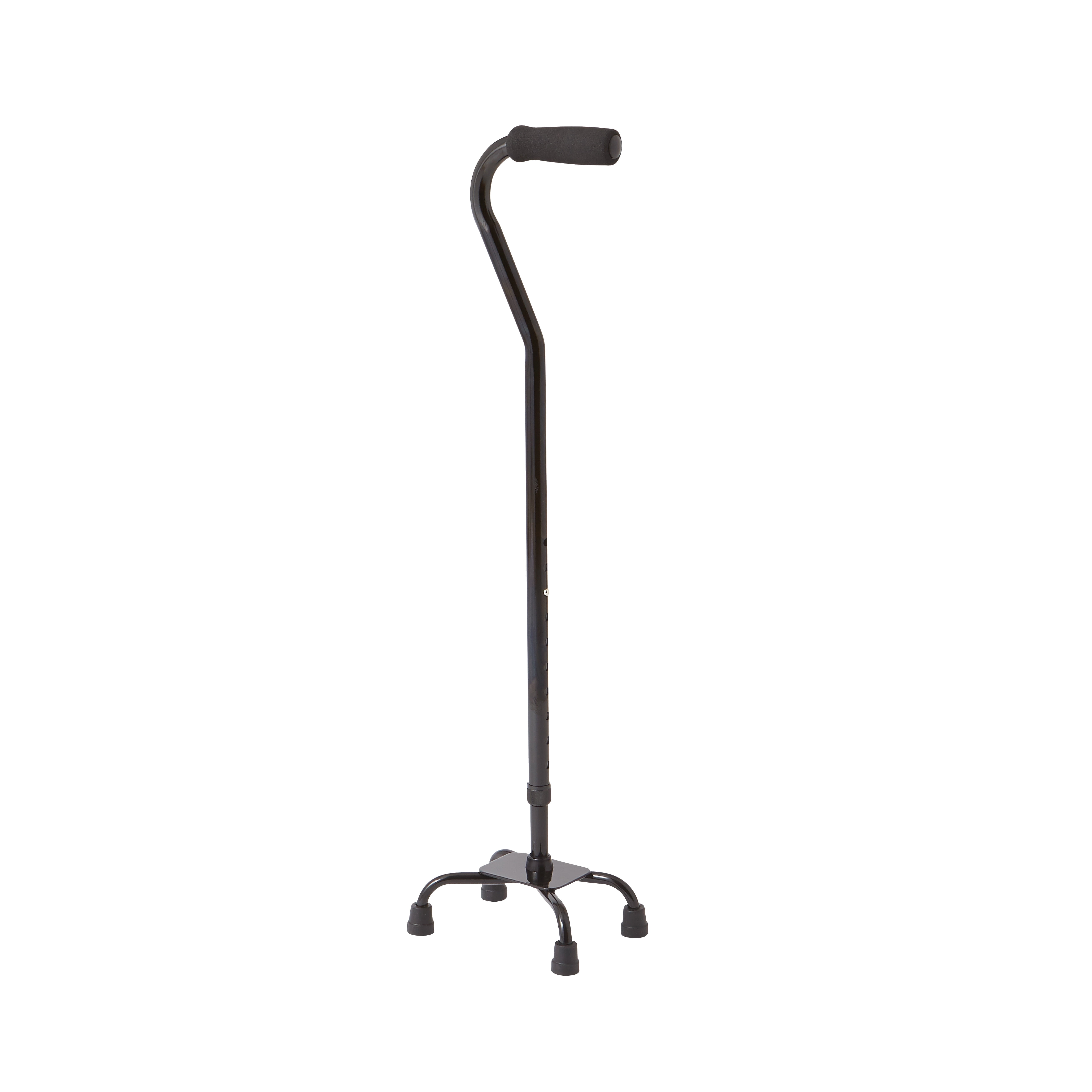 Medline Medical Assisted Quad Cane, Small Base Aluminum Walking Aid for ...