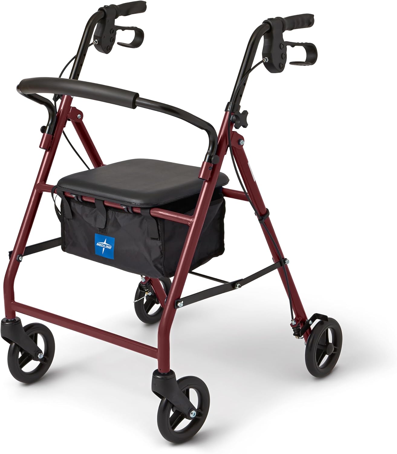 Medline Deluxe Two-Button Folding Walker - Walmart.com