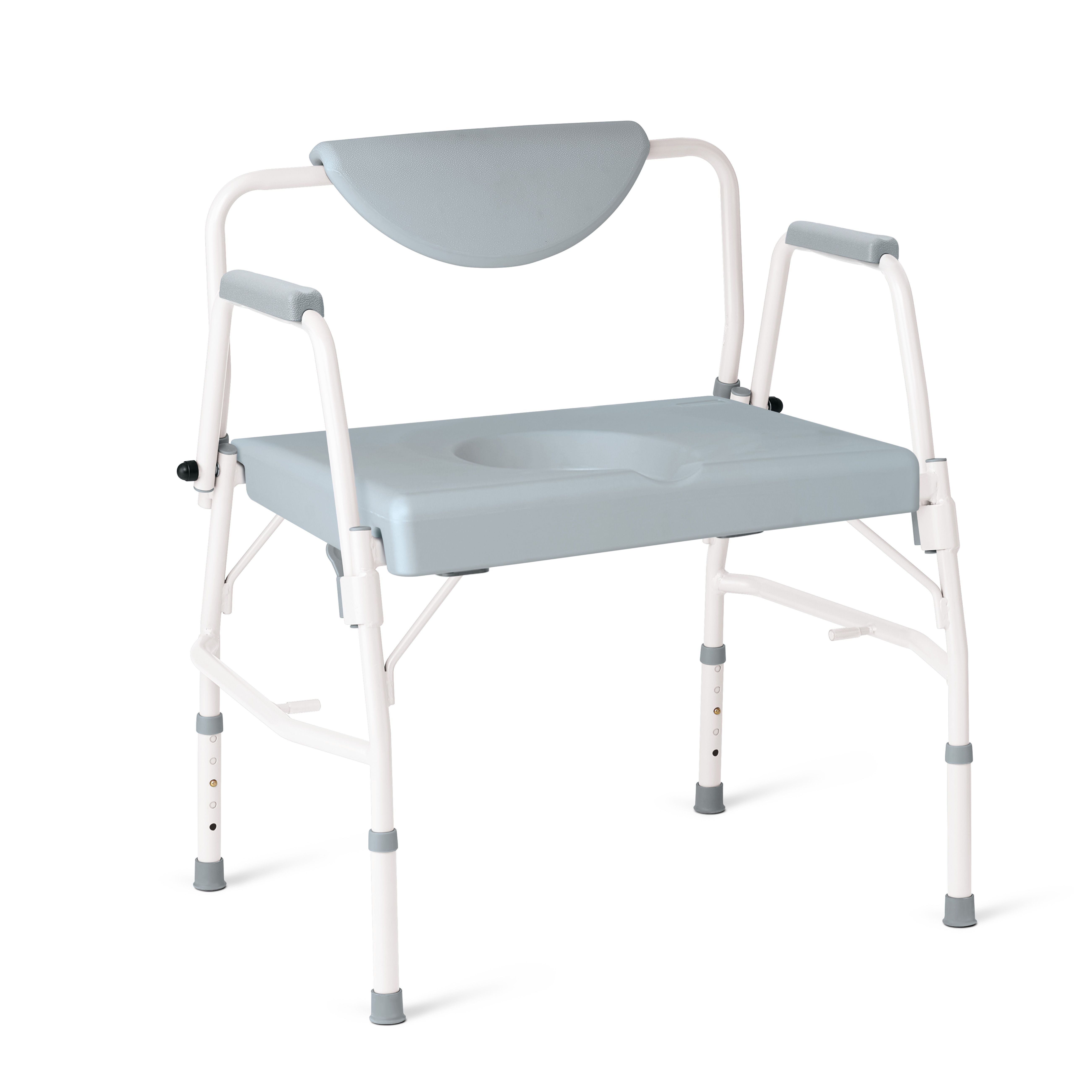 Medline Bariatric Drop-Arm Commode - Heavy Duty Steel Toilet Chair ...