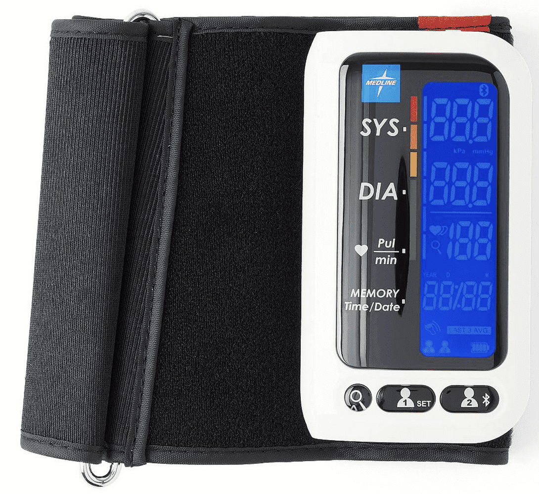 Medline Bluetooth Blood Pressure Monitor, Digital LCD Display - Walmart.com