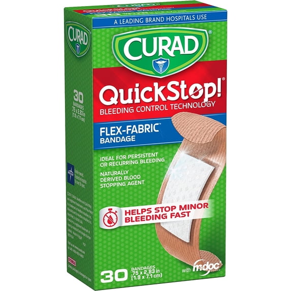 Medline, Fabric Bandages, 34 In X 2.83 In, Box of 30 - Walmart.com