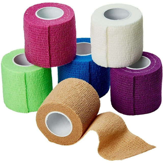 Medline Caring Self-Adherent Cohesive Wrap Bandage, Non-Sterile, Latex ...